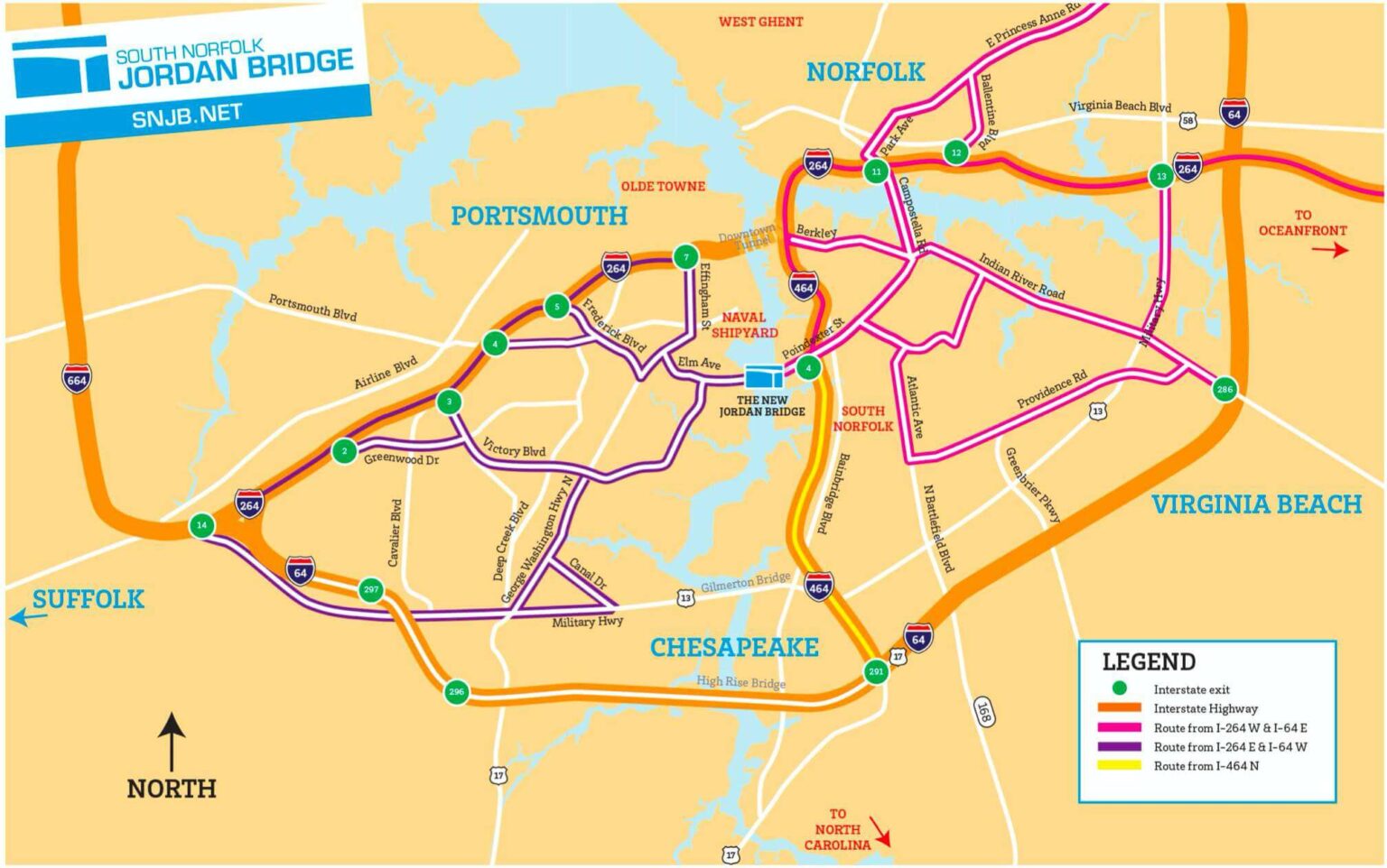 Location - South Norfolk Jordan Bridge